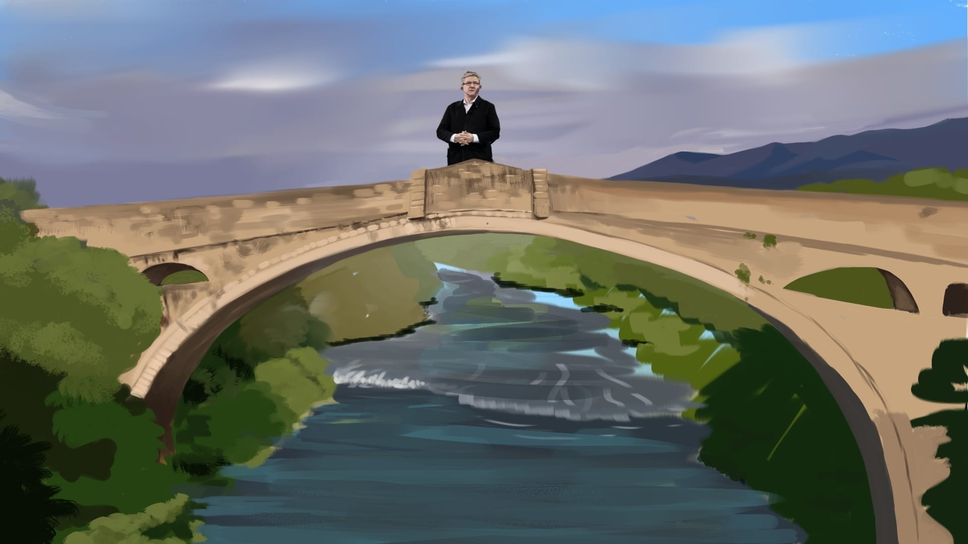 Le meeting eau en réalité virtuelle de Jean-Luc Mélenchon